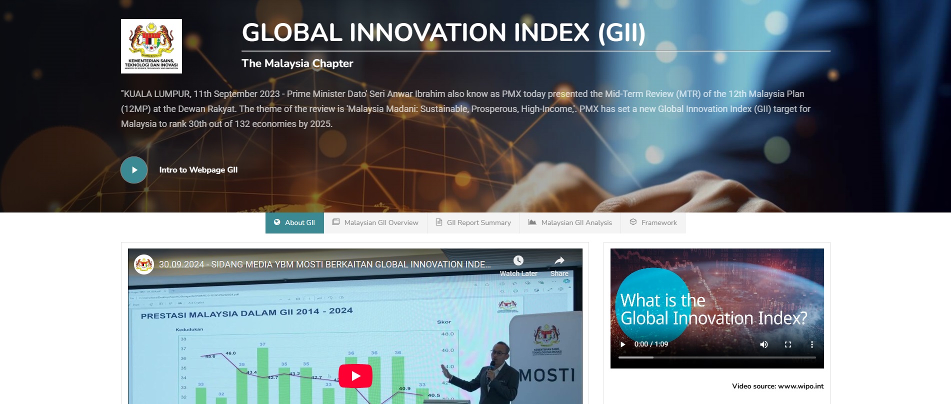 Global Innovation Index : The Malaysia Chapter » Malaysian Science, Technology Information ...